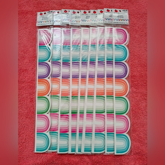 Back to Class | Office | Pastel Rainbow Bulletin Board Border Classroom ...